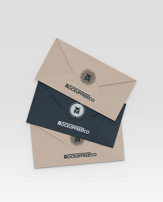 Envelope PSD Mockup Template Set for Photoshop