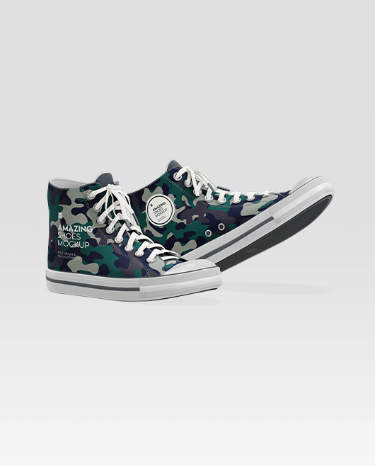Free Amazing Shoes Mockup Set to Customize in Photoshop (PSD)