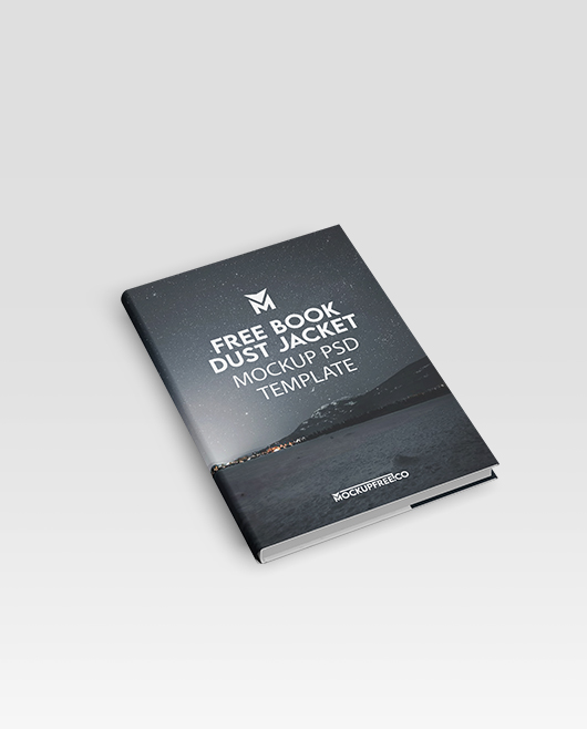 Free Book Dust Jacket PSD Mockup Set for Photoshop