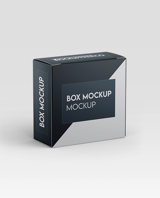 Free Box Mockup PSD Template Set for Photoshop