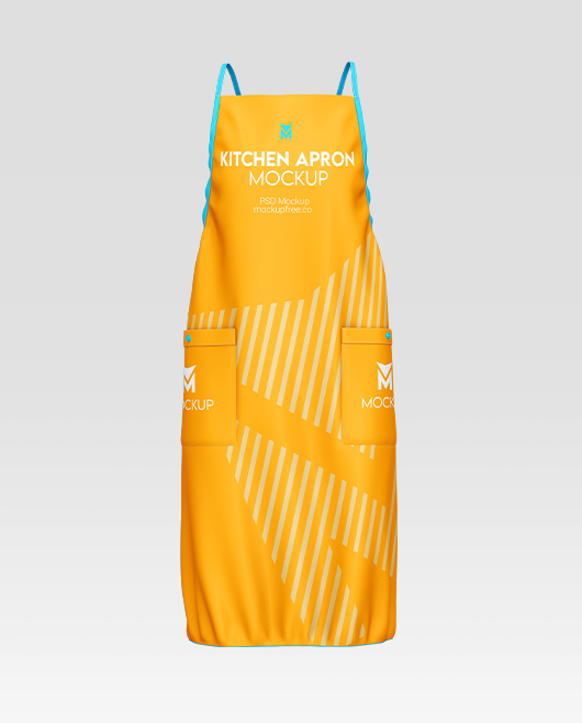 Free Kitchen Apron Mockup Set in PSD for Photoshop