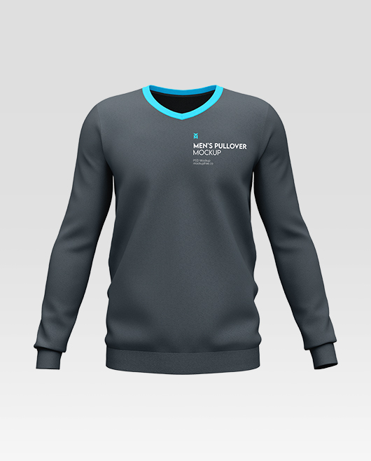 Free Men’s Pullover PSD Mockup - Mockupfree.co