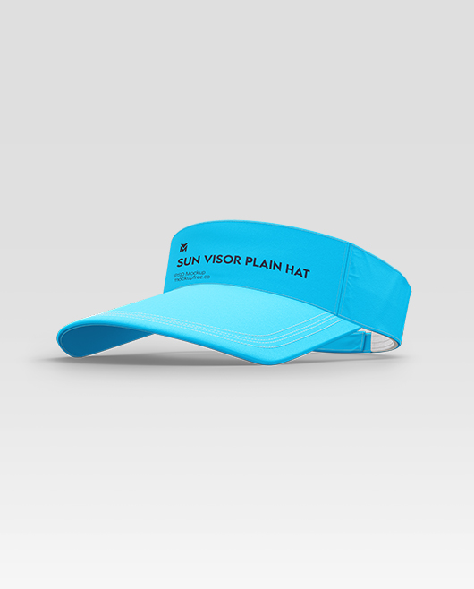 Free Sun Visor Plain Hat PSD Mockup - Mockupfree.co