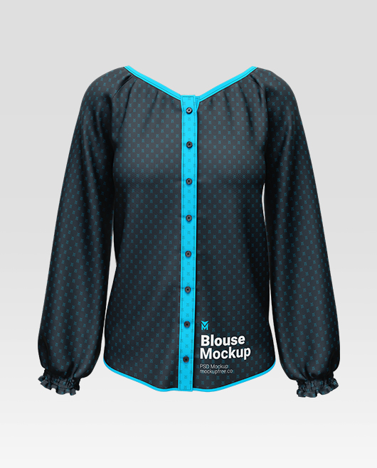 Free Women's Blouse Mockup Pack In PSD Format for Photoshop