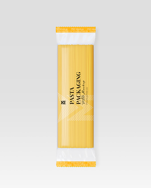 Pasta Packaging Mockup Template Set in PSD format