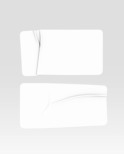 Rectangular Stickers Mockup Template Set in PSD