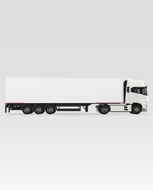 Semi Truck With Trailer Side PSD Mockup for Photoshop