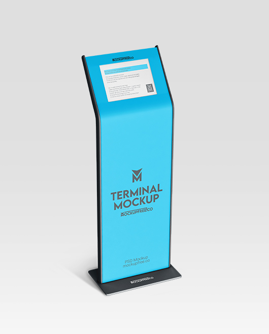 Terminal Mockup PSD Template Set for Photoshop